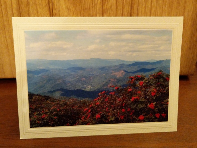 Photo Greeting Card Blue Ridge Parkway NC A View With the - Etsy