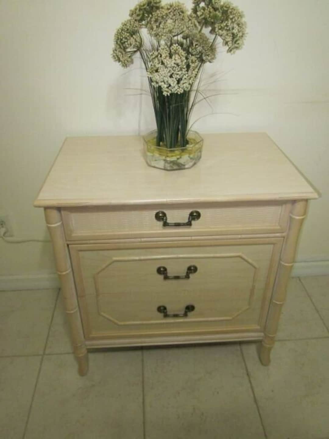 Wood Chest of Drawer Cream Color 3 Drawer by Broyhill - Etsy