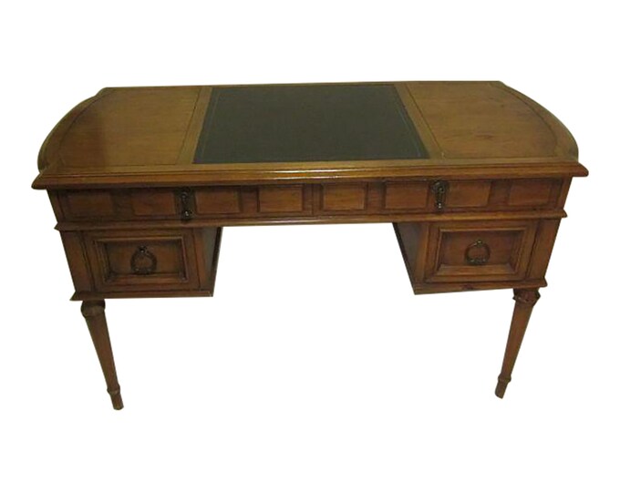 Vintage Secretary Desk 4 Drawer Leather Insert Medium Tone by Drexel - Etsy