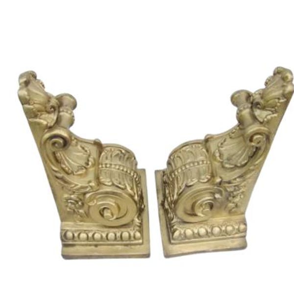 Gold Book Ends - Etsy