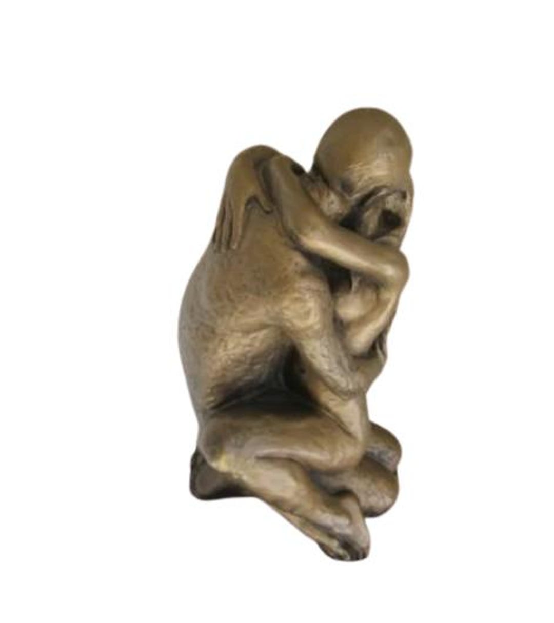 Sculpture Bronze Austin Productions After Rodin "lover's Embrace" 1980 ...