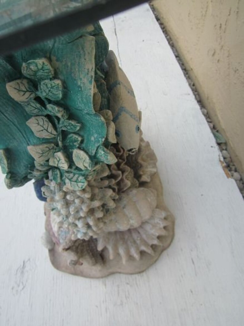 Great Barrier Reef Sea Life Coffee Table Base With Glass Glass Top ...