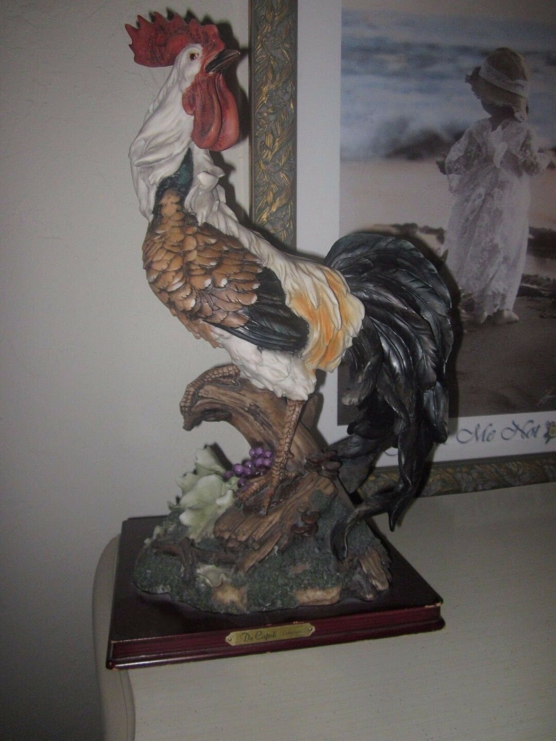 Rooster Chicken Porcelain De Capoli Collection Home Accent Free ...