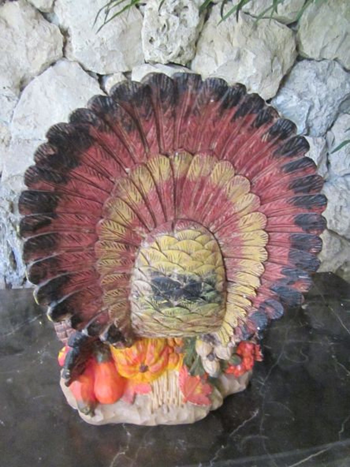 Design Toscano North American Turkey Statue Full Color Hand Painted - Etsy