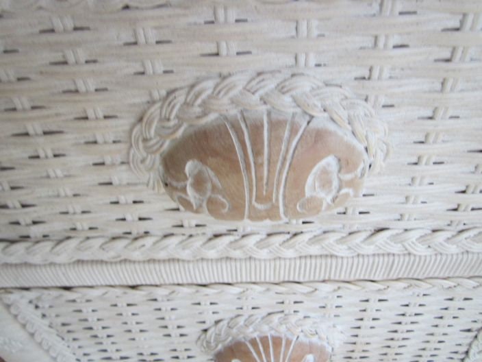 Pier One Wicker Rattan Nightstand Jamaica Collection Two Drawer Set of ...