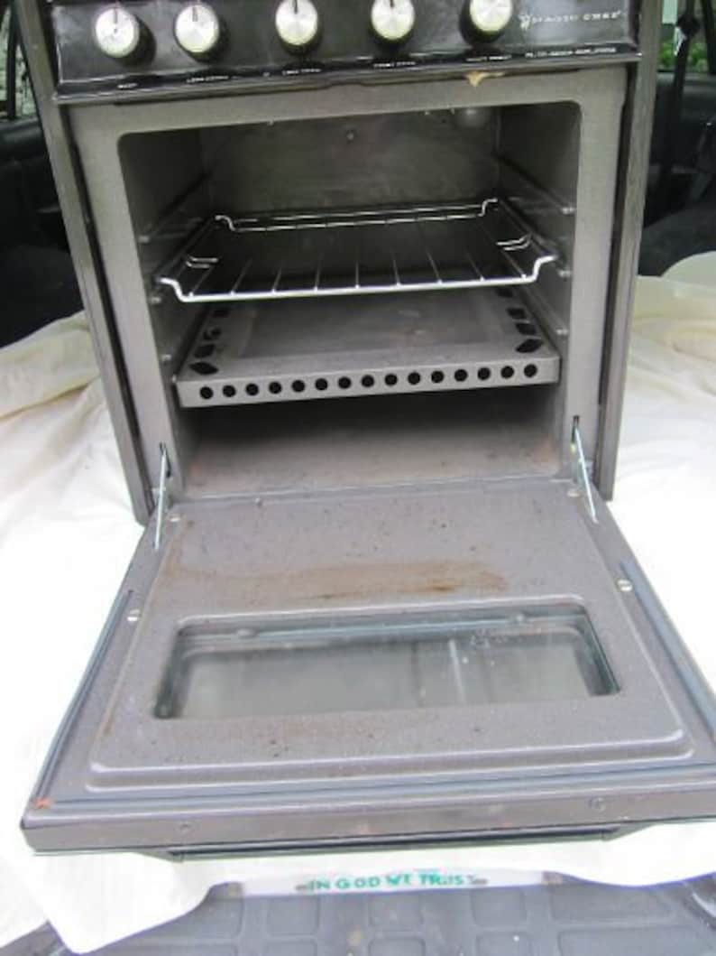 Vintage Magic Chef Rv Camper 4 Burner Gas Propane Range Stove Etsy