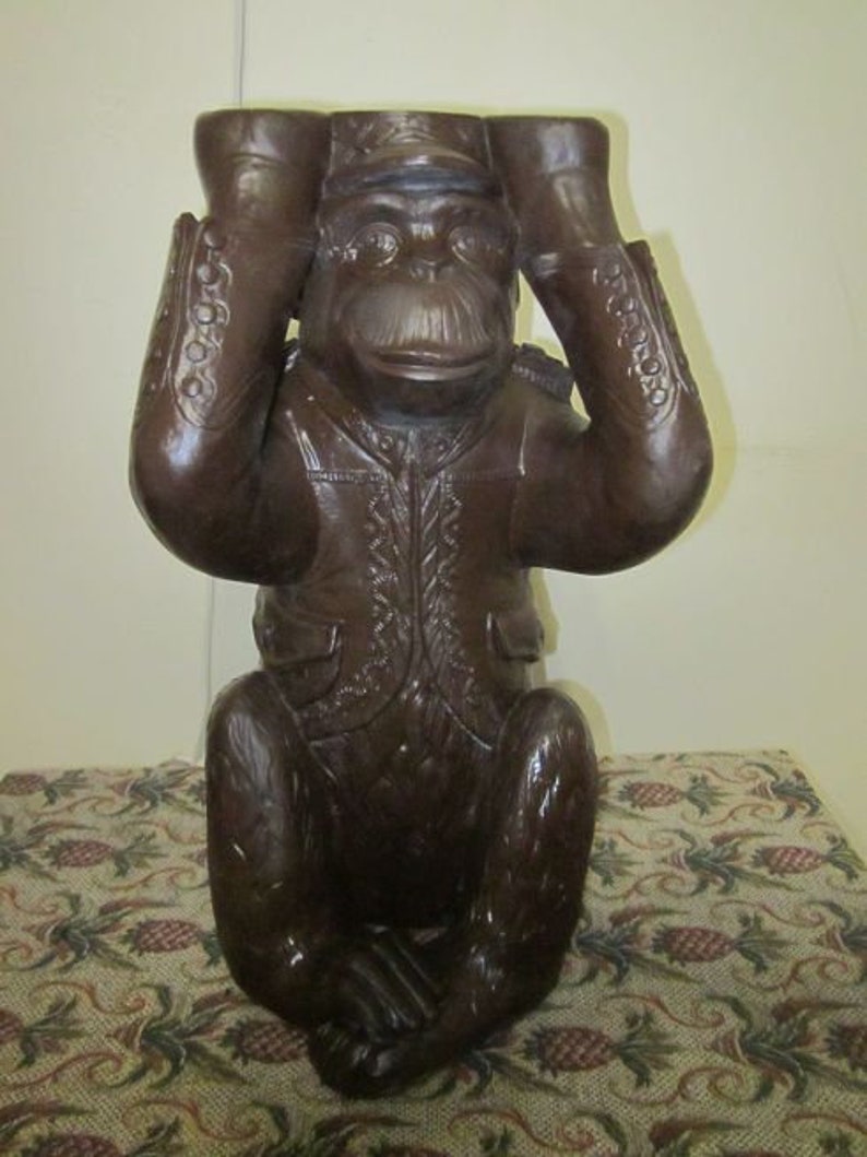 Monkey Side Table Made of Resin Palm Beach Palm Beach Regency Style ...