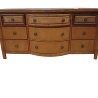 SOLD | Vintage Dixie Aloha Faux Bamboo Nightstand: Henry Link Style ...
