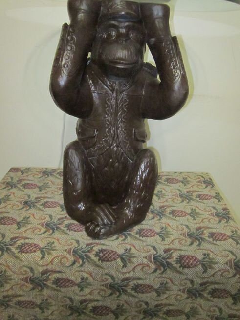 Monkey Side Table Made of Resin Palm Beach Palm Beach Regency Style ...
