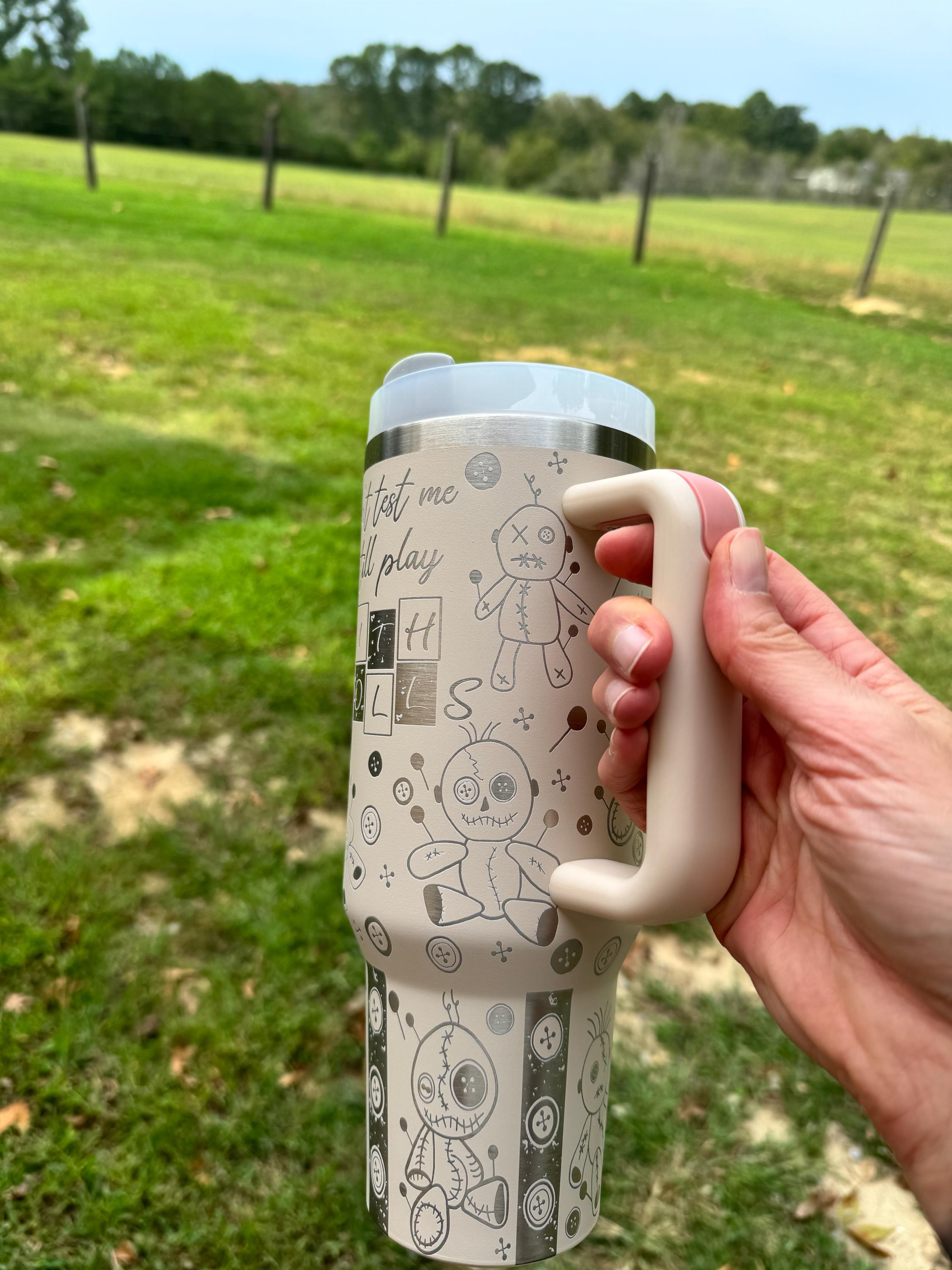 Voodoo Dolls Laser Engraving Wrap Design for 40oz Tumblers. Voodoo ...