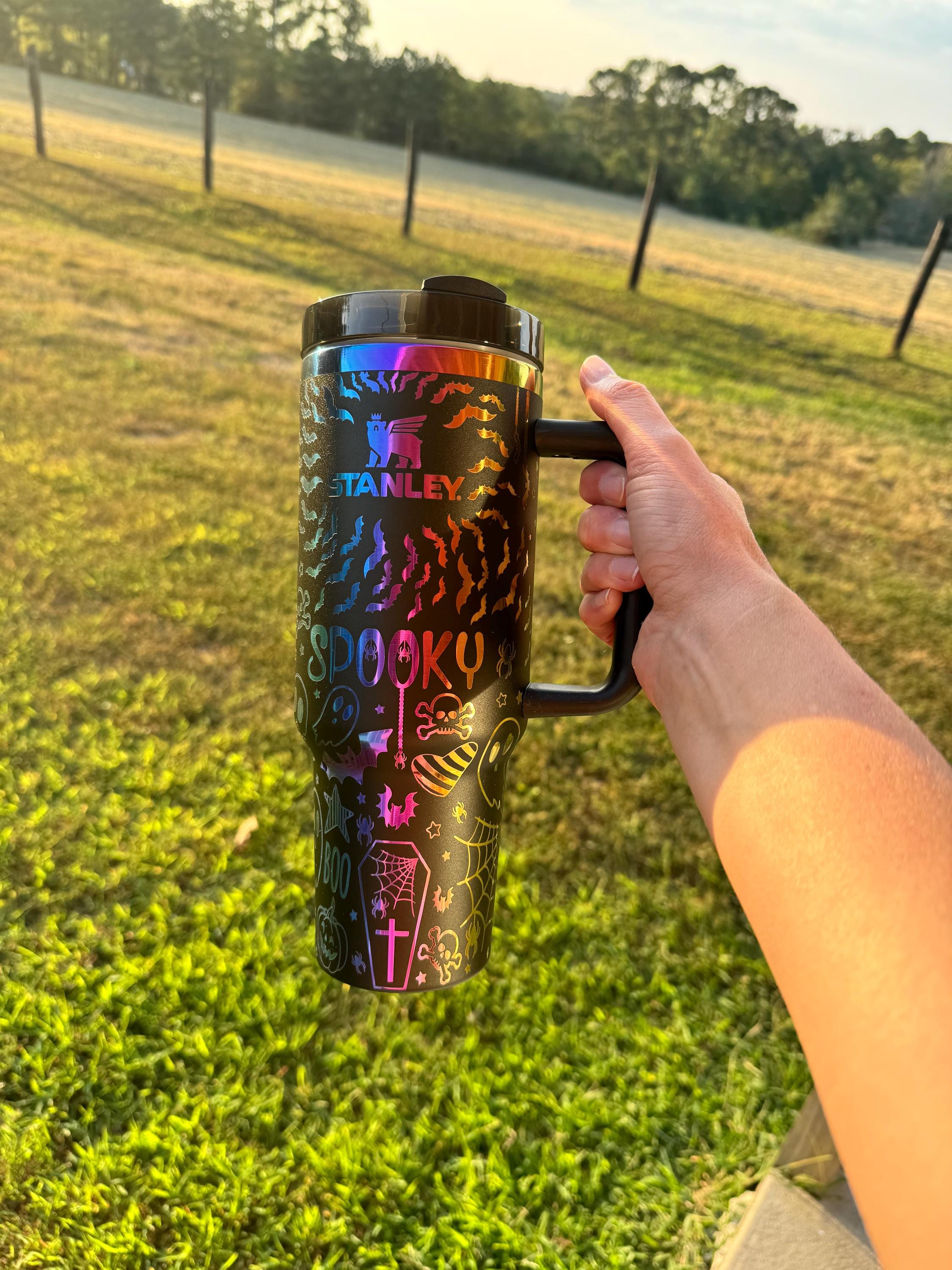 Halloween Laser Engrave Full Wrap Download Design for 40oz Tumblers ...