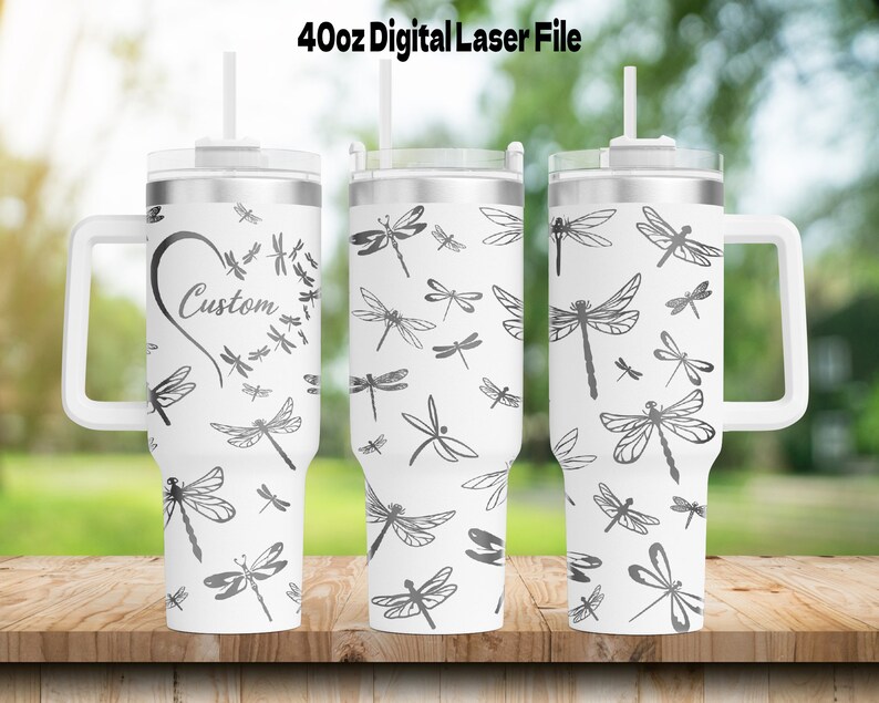 Dragonflies 40oz Laser Wrap File - Etsy