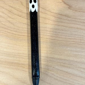 Ghost Pen, Halloween Ghost Face Pen, Epoxy Glitter Ghost Pen, Glitter ...