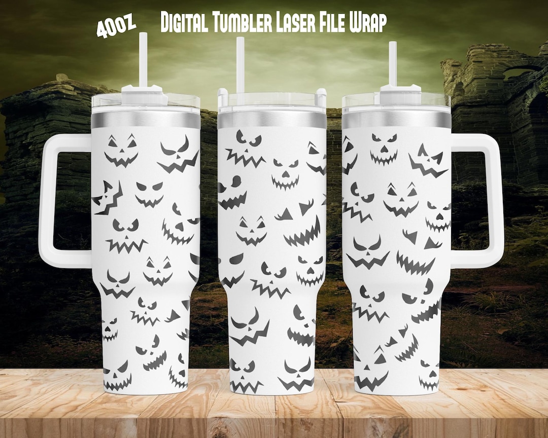 Spooky Eyes Laser File Wrap Design for 40oz Tumblers, Halloween Laser ...