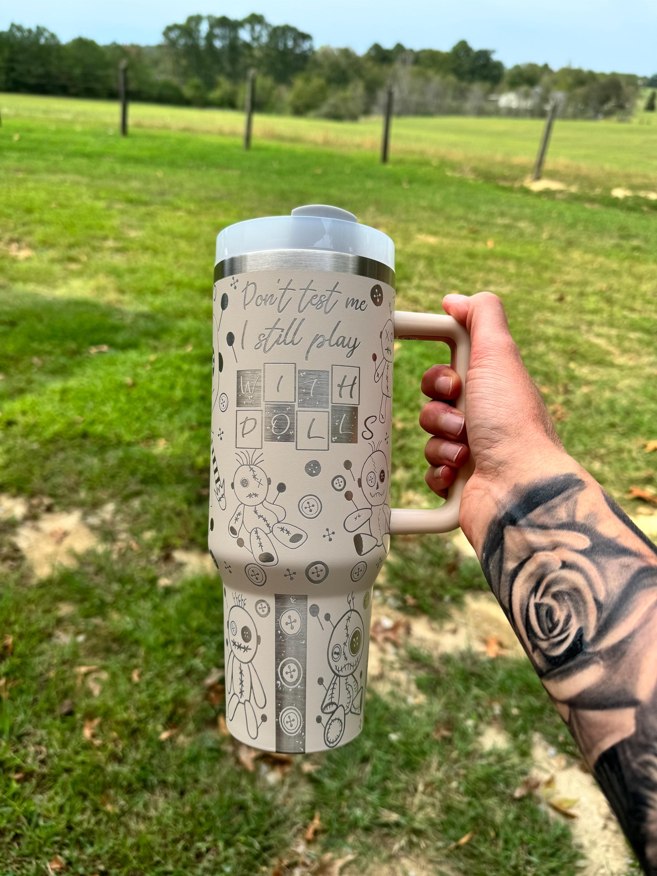 Voodoo Dolls Laser Engraving Wrap Design for 40oz Tumblers. Voodoo ...