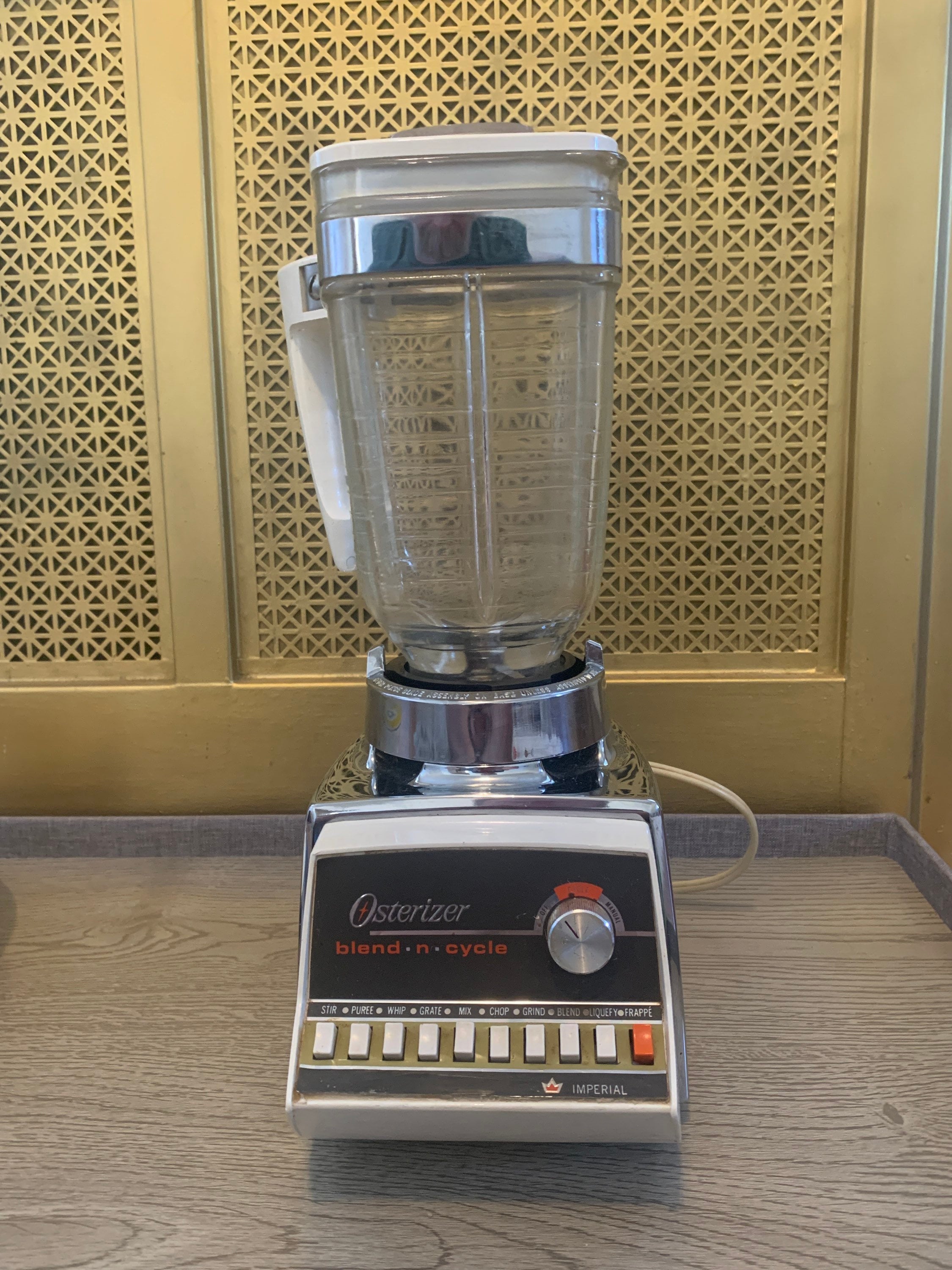 Vintage Osterizer Beehive Blender, Chrome Stainless, Round Base, Glass ...