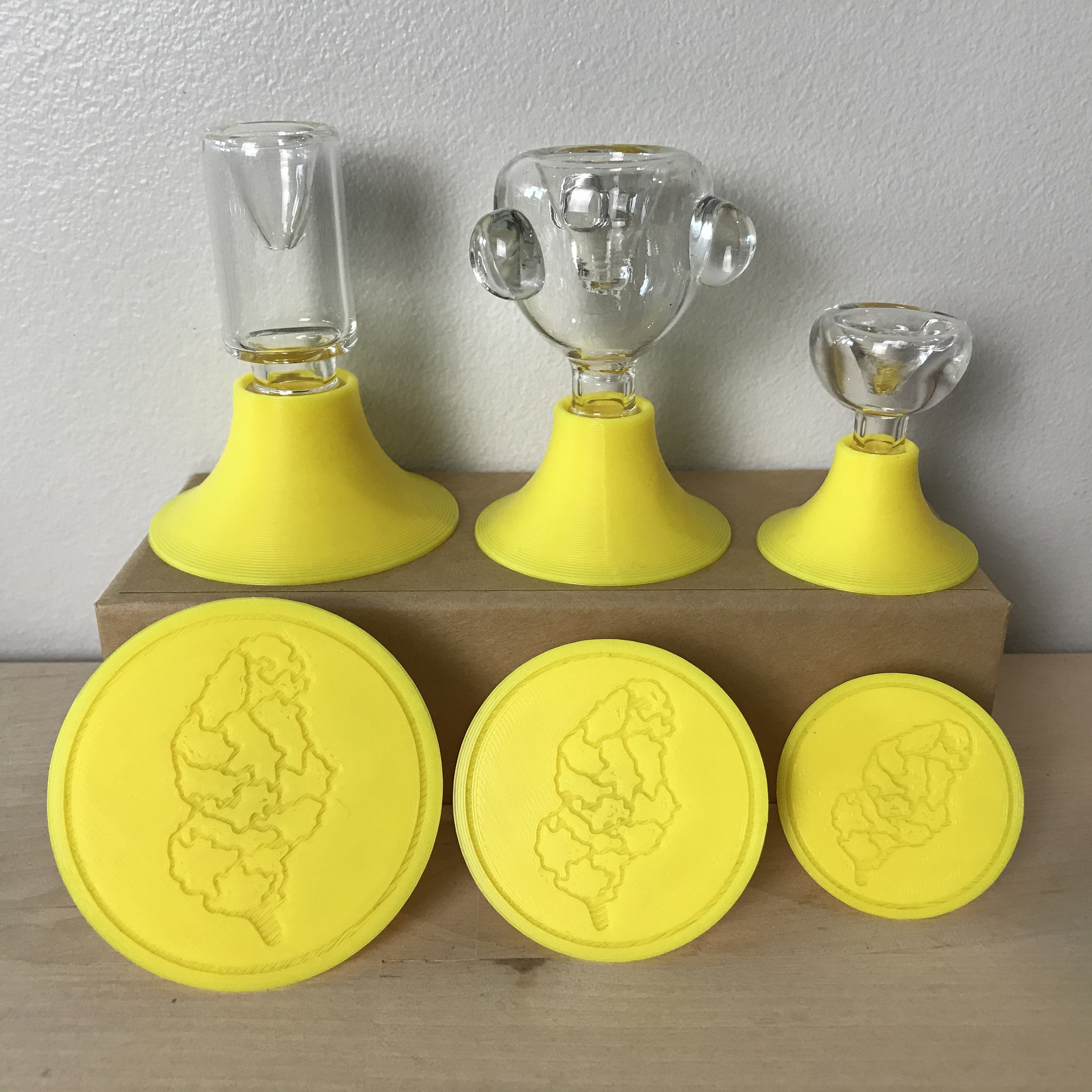 Hold-a-Bowl Classic Bong Bowl Holder SMOK3DESIGNS 3D | Etsy