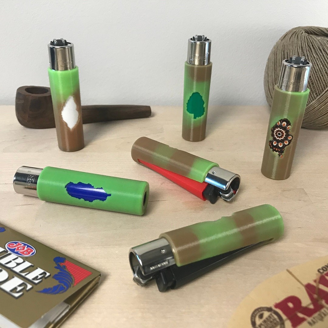 Color Changing Weed Nug Silhouette Lighter Case - Sleeve-a-light - Fits ...