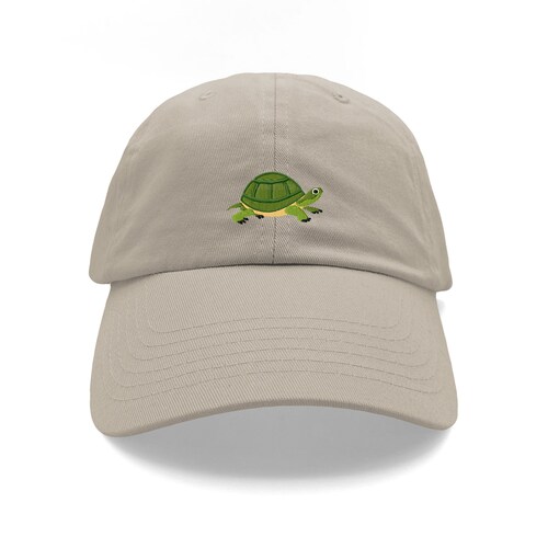Turtle Baseball Cap Embroidered Cotton Adjustable Dad Hat - Etsy