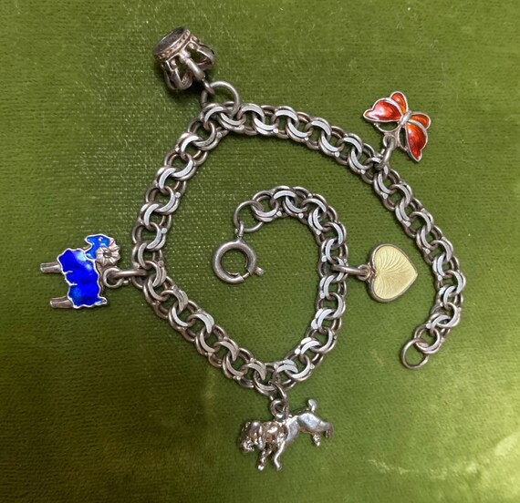 Vintage Volmer Bahner Denmark Sterling Silver and Enamel Charm - Etsy