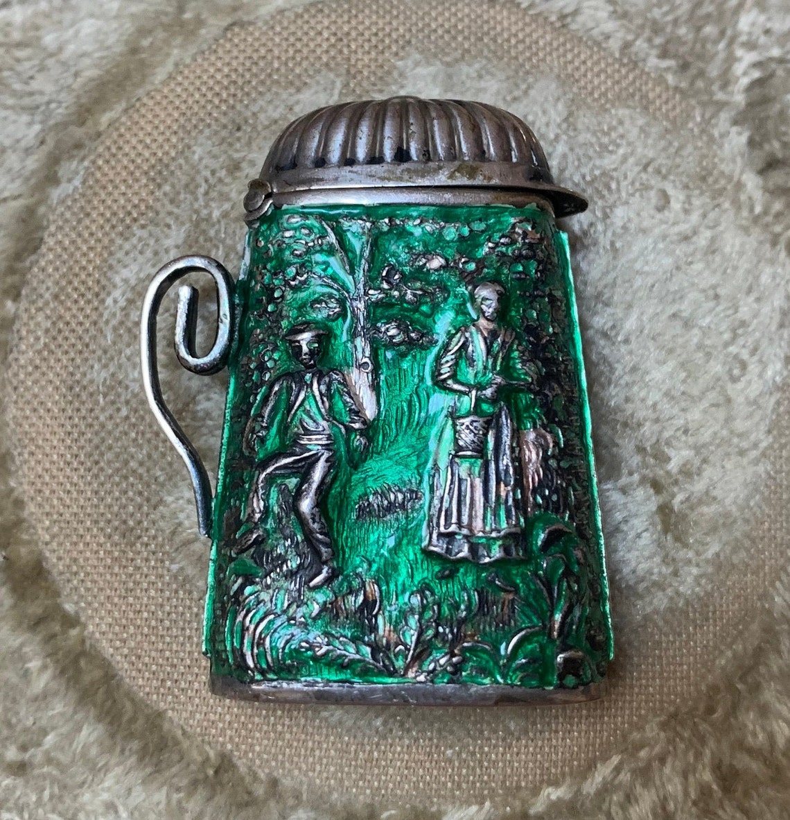 Antique 800 Silver Italian Vesta Case Match Safe Early 20th - Etsy