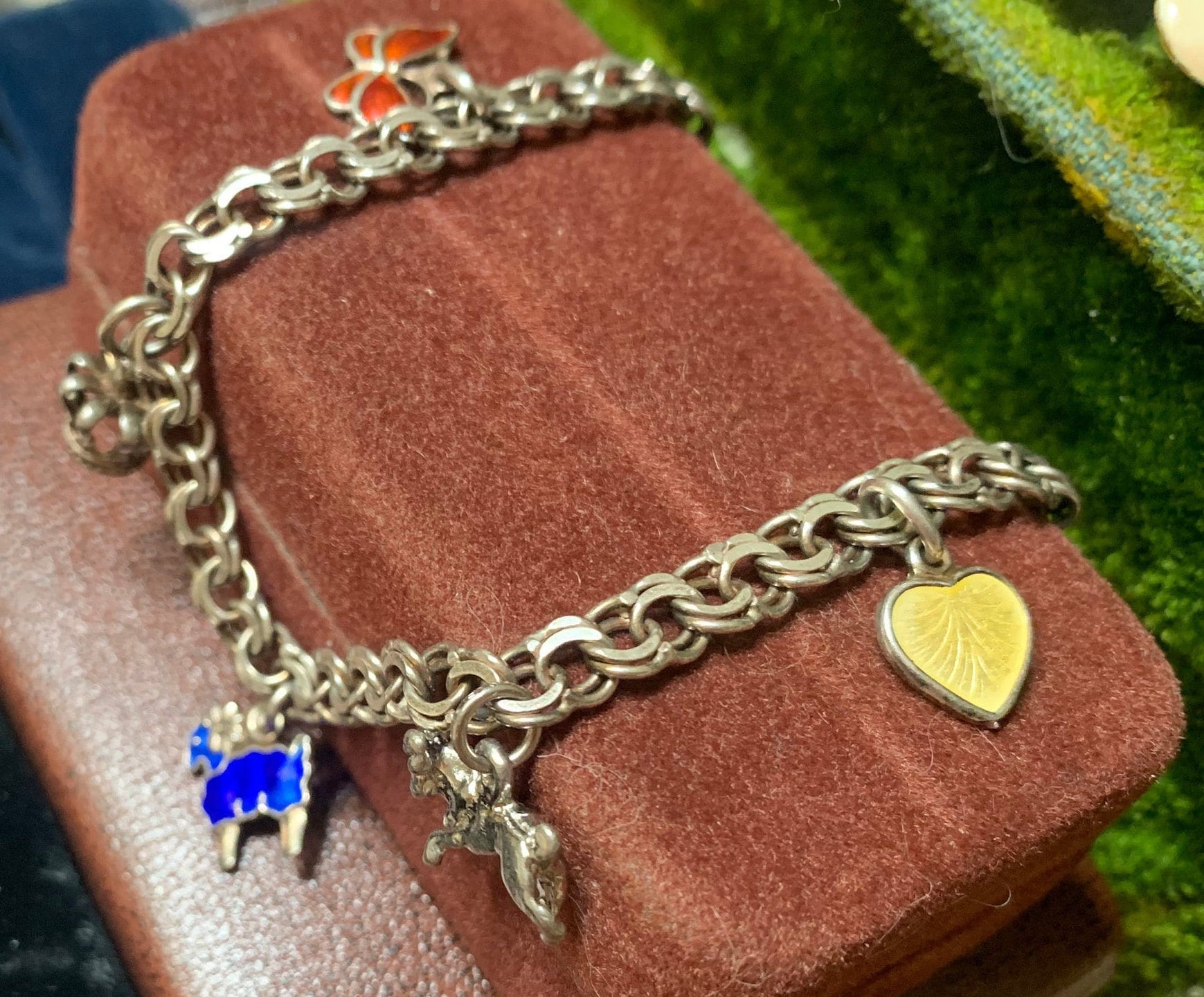 Vintage Volmer Bahner Denmark Sterling Silver and Enamel Charm - Etsy