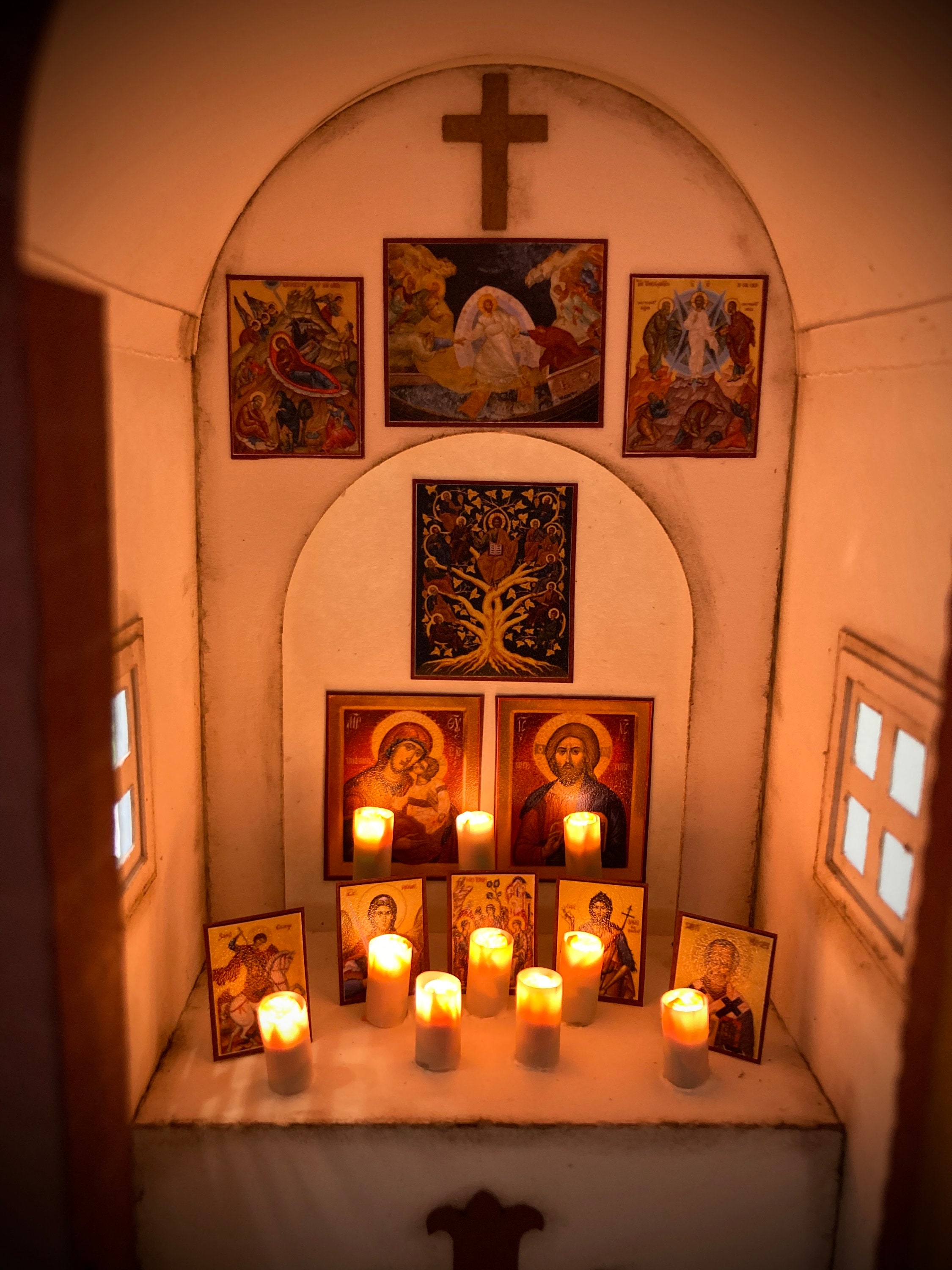 3D PAPER CUTTING PATTERN: Little Orthodox Church Christian Prayer ...