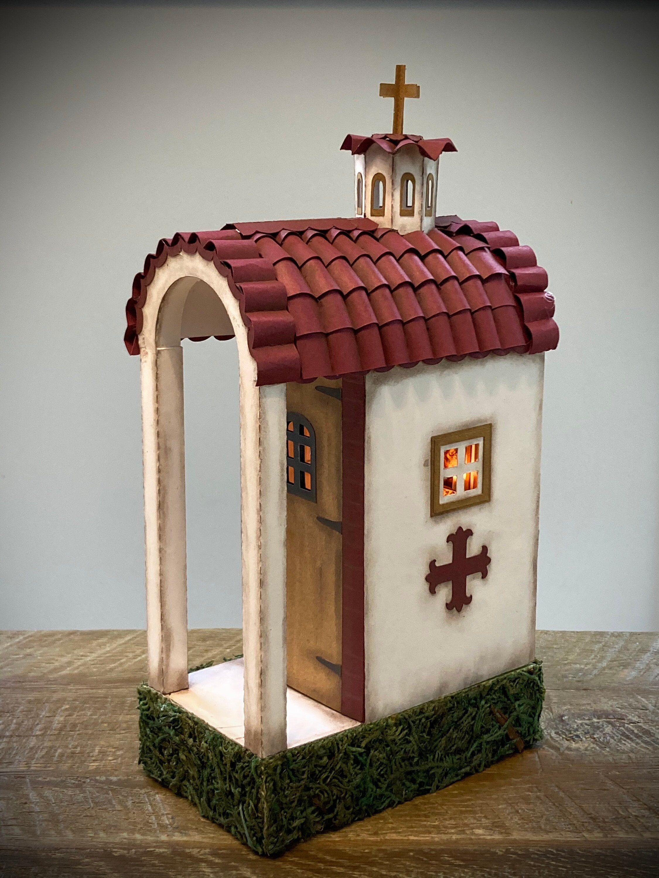 3D PAPER CUTTING PATTERN: Little Orthodox Church Christian Prayer ...