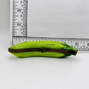 Beautiful Green Peapod ~ GERARD RIBIERRE (GR) ~ Limoges Trinket Box ...