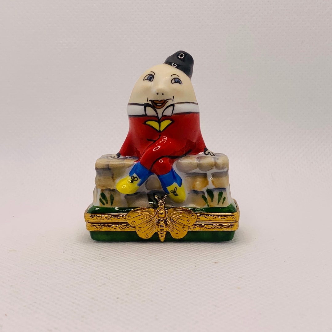 HUMPTY DUMPTY Sat on A Wall ~ Limited Edition ~ Limoges Trinket Box ...