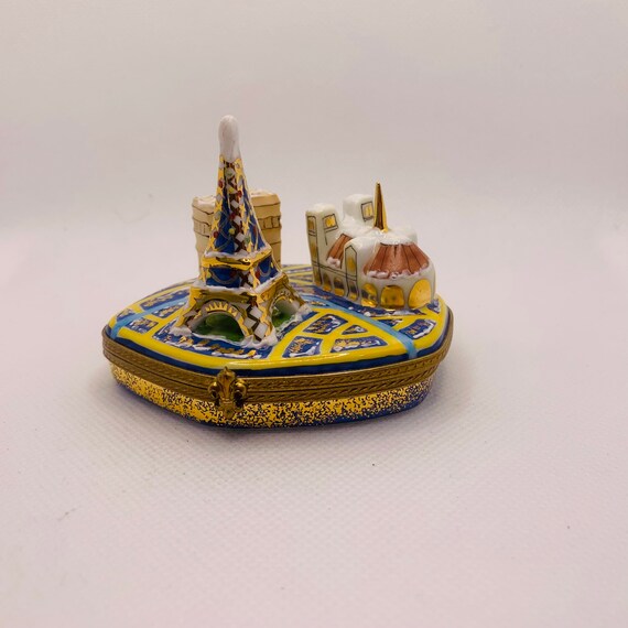 Exquisite PARIS City Iconic Landmarks Limoges Trinket Box - Etsy