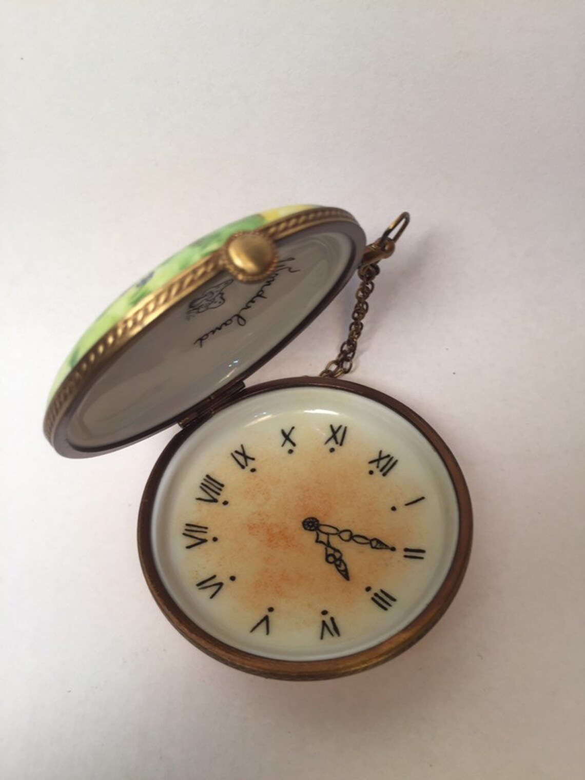 White Rabbit's Watch Alice in Wonderland Limoges Box - Etsy