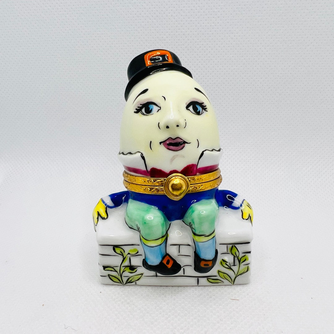HUMPTY DUMPTY Sat on the Wall ~ Limited Edition ~ Limoges Trinket Box ...