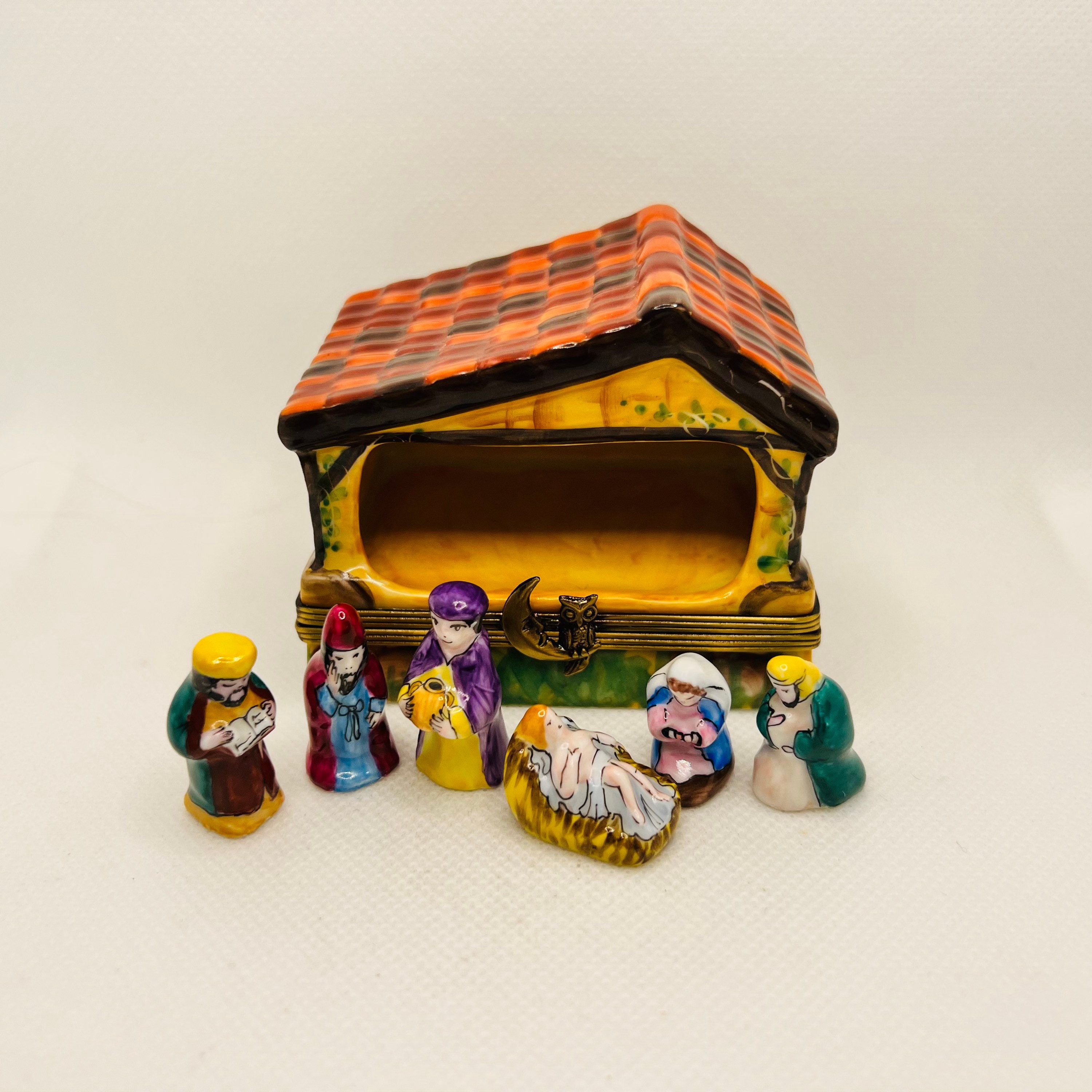 Ultra Rare NATIVITY SCENE Limoges Trinket Box Peint Main - Etsy