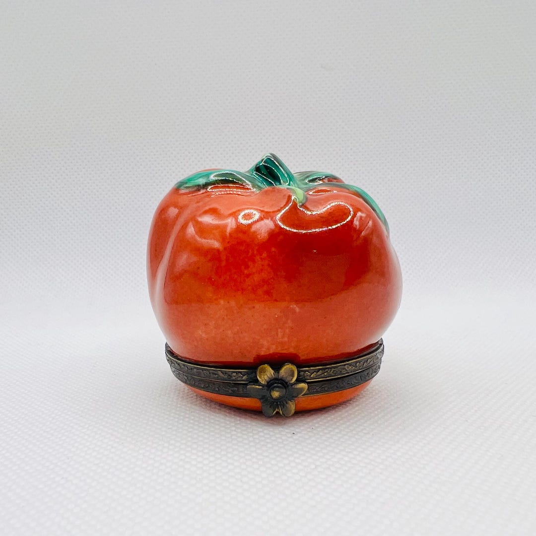 Fabulous TOMATO ~ Limoges Trinket Box ~ Peint Main (hand-painted) in ...