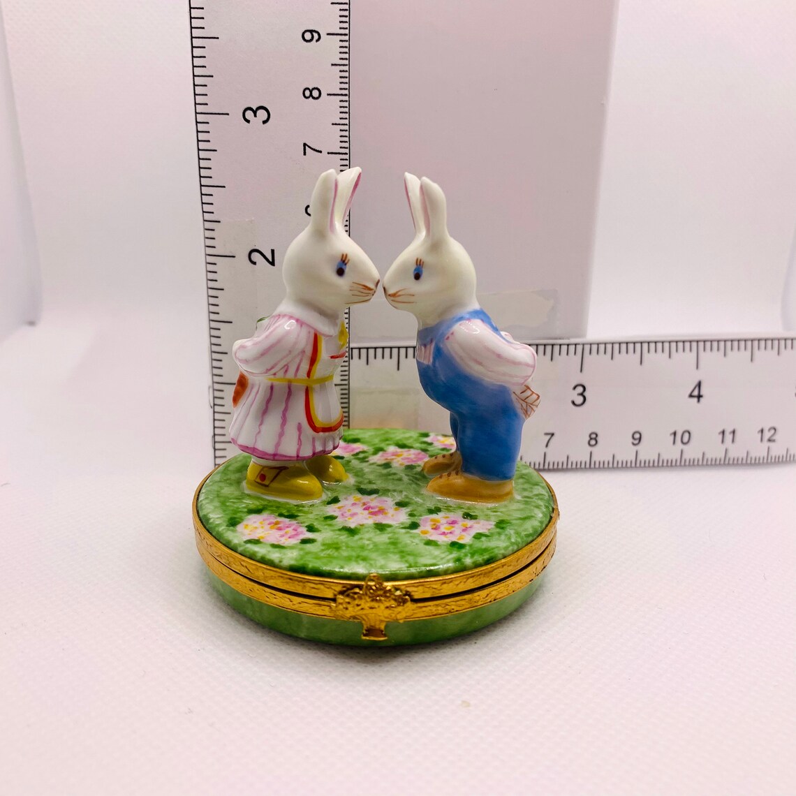 Adorable Courting KISSING BUNNIES Rabbits ARTORIA Limoges - Etsy