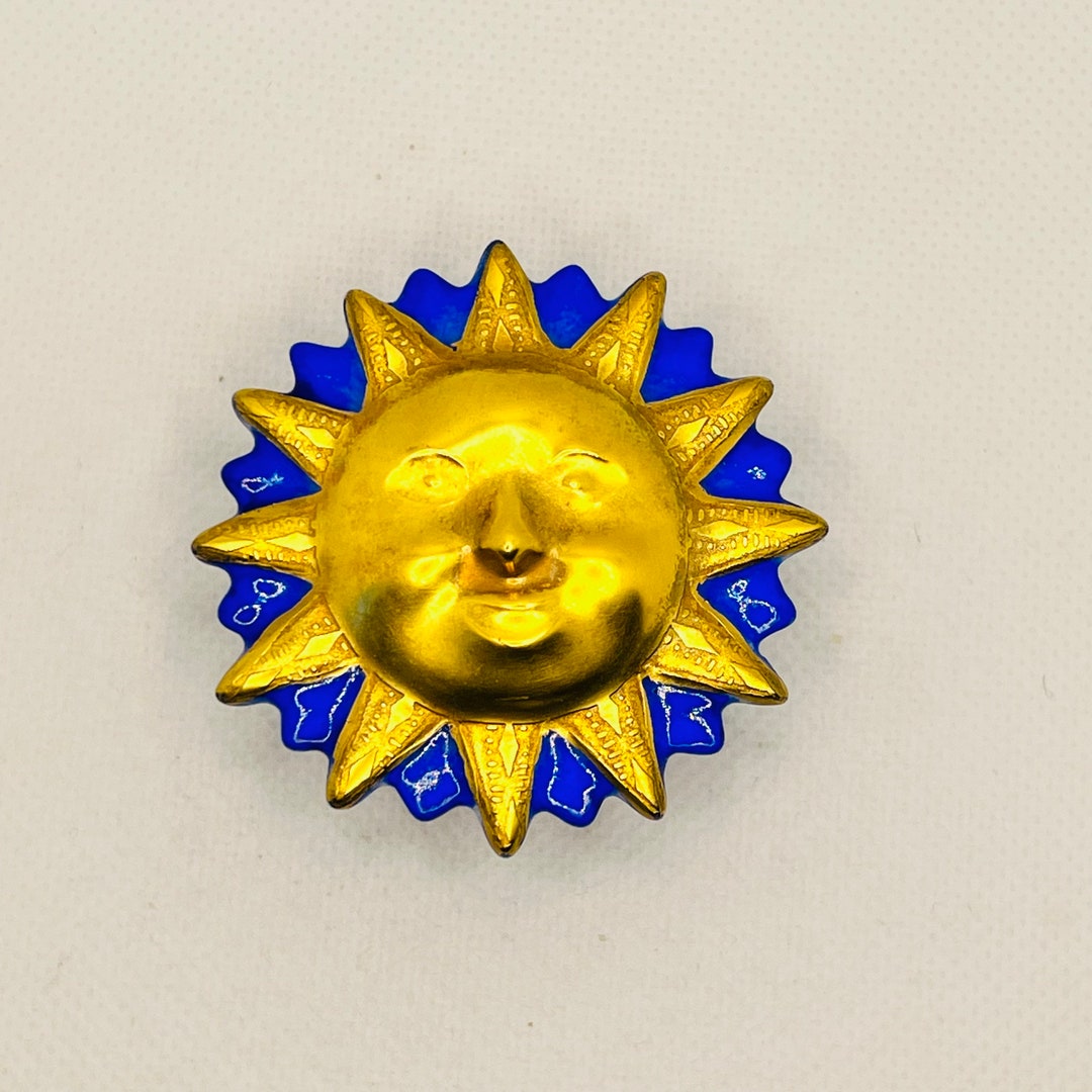 SUN W/ Real Gold in Paint! ~ Limoges Trinket Box ~ Peint Main (hand ...