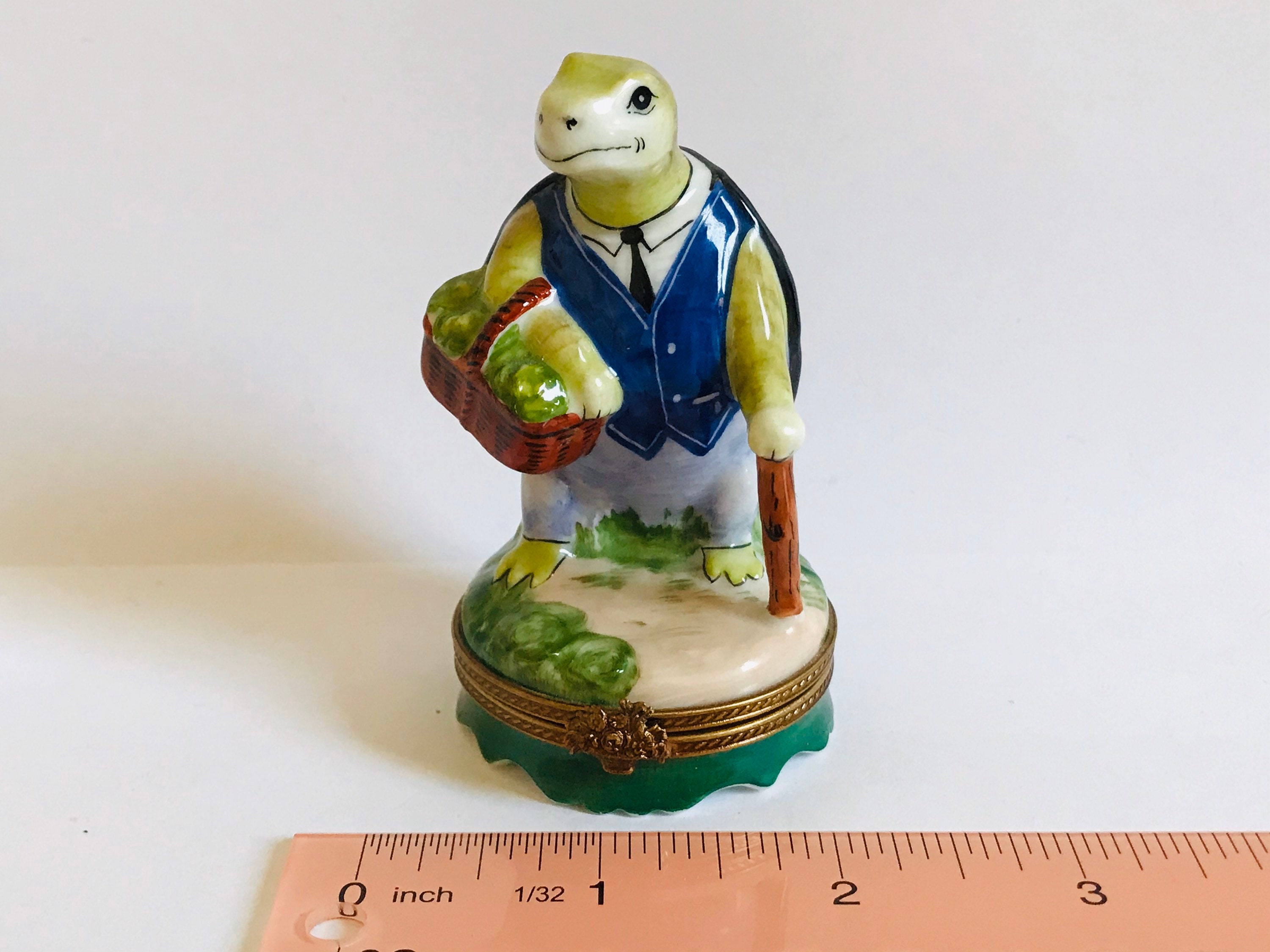 Grandpa TURTLE With Cabbage ~ Limoges Trinket Box ~ Parry Vielle (PV ...