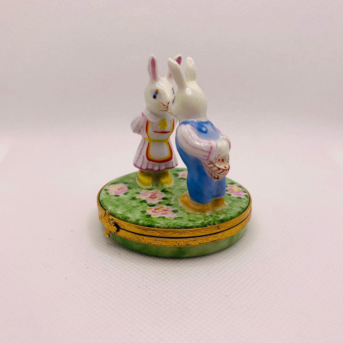 Adorable Courting KISSING BUNNIES Rabbits ARTORIA Limoges - Etsy