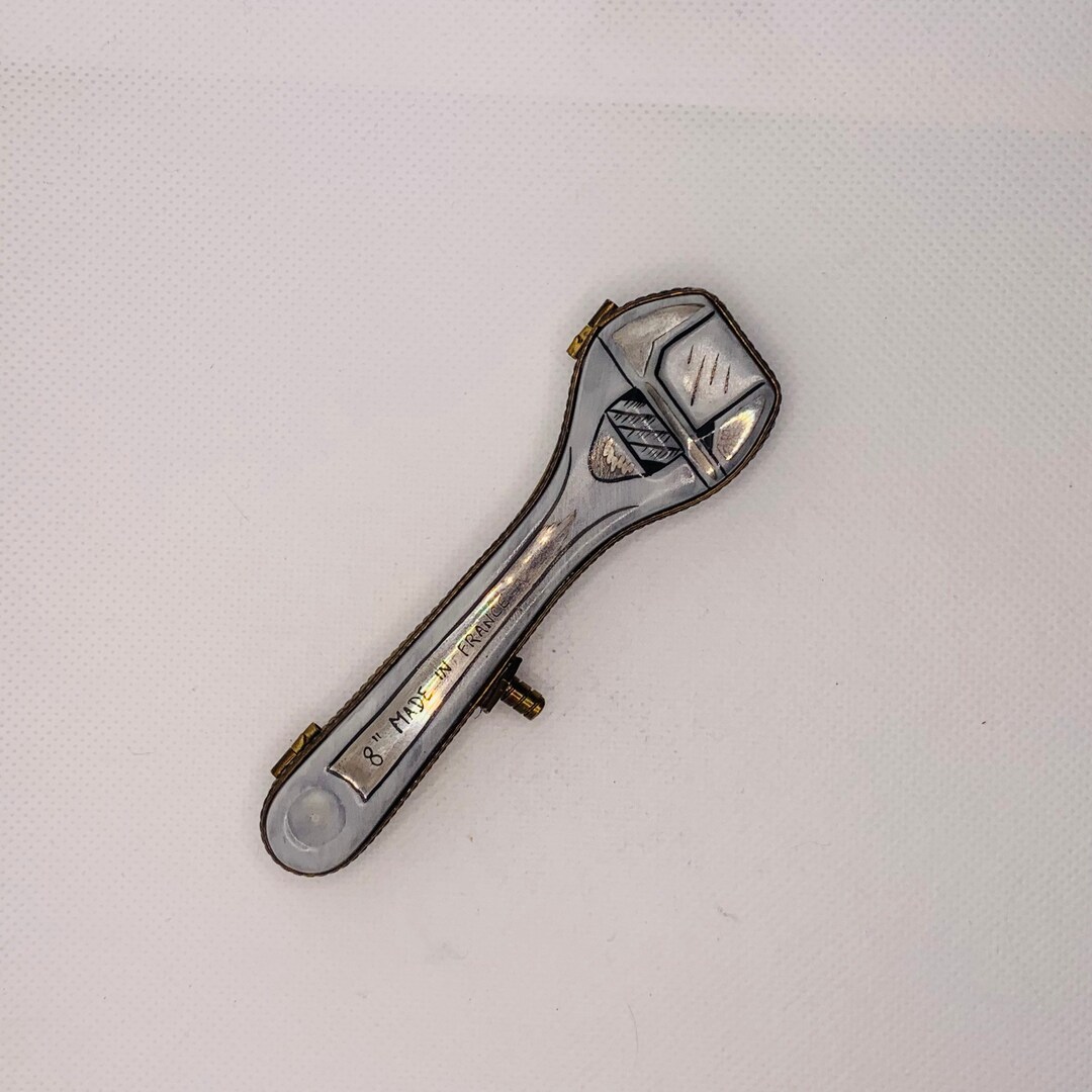 Rare, Limited Edition WRENCH (adjustable) ~ Limoges Trinket Box ~ Peint ...