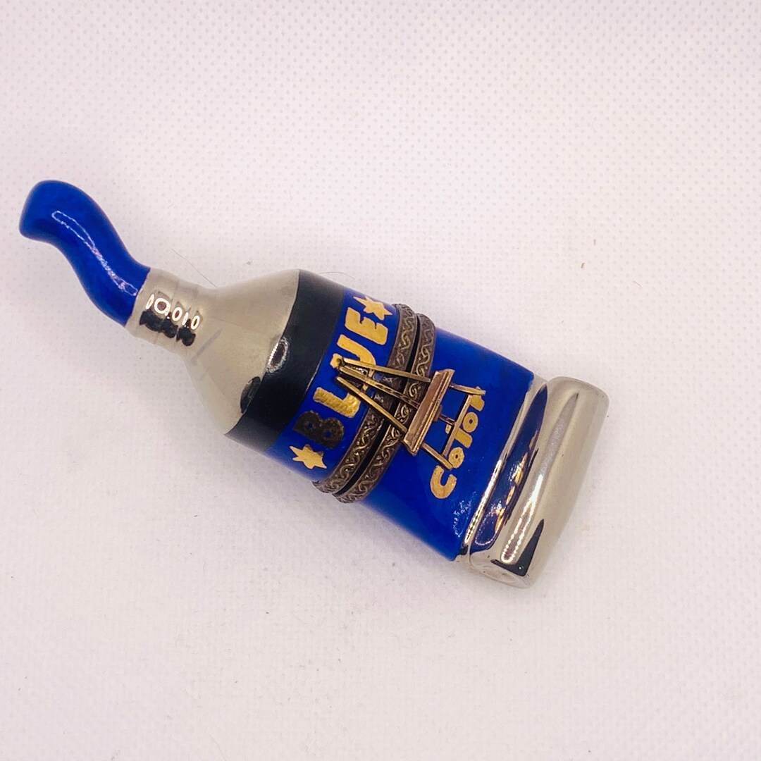 PAINT TUBE (blue) ~ Limoges Trinket Box ~ Peint Main (hand-painted) in ...