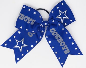 Cowboys Hair Bow | Etsy