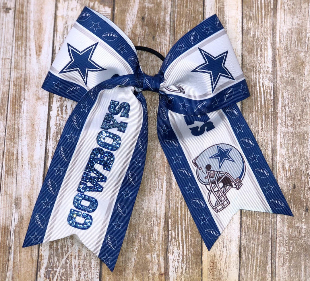 Cowboys Bling Hair Bow - Etsy