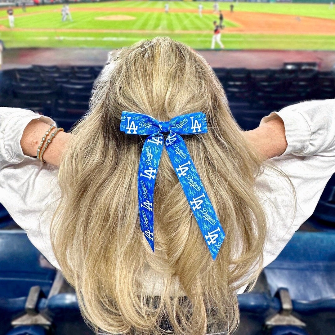 Los Angeles Dodgers Long Tail Hair Bow - Etsy