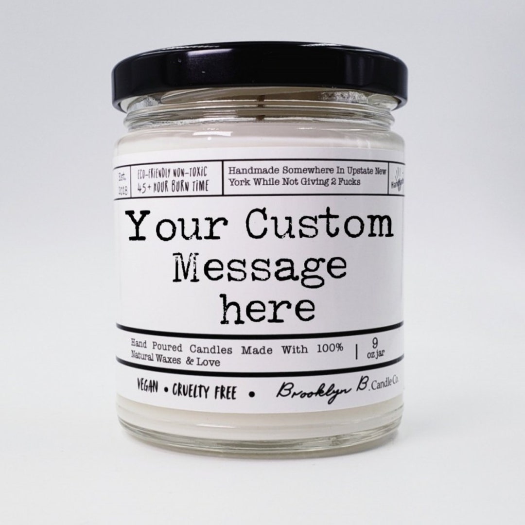 Personalized Gift Personalized Holiday Candle 9oz Custom Soy Candle ...