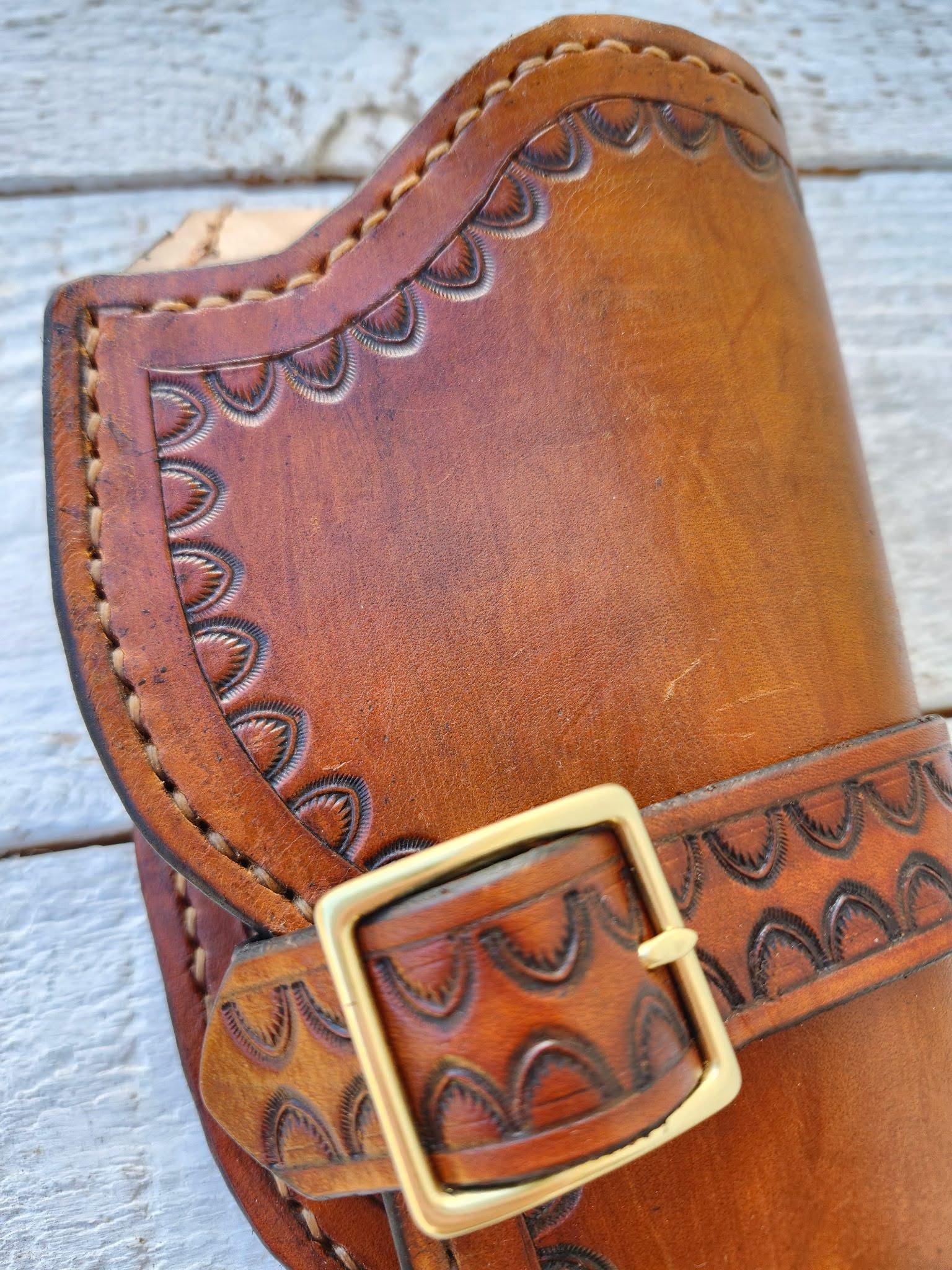 Handmade "wild Bunch" Style Leather Western 1911 Holster - Etsy