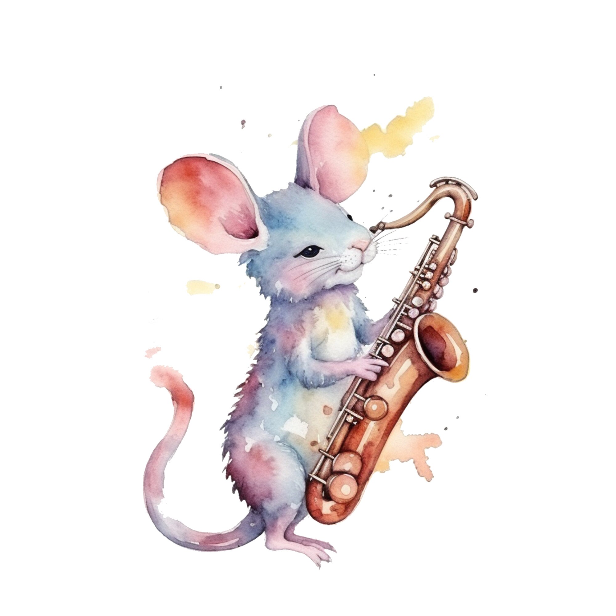 Mice With Music Instruments Clipart - 12 High Quality Transparent ...