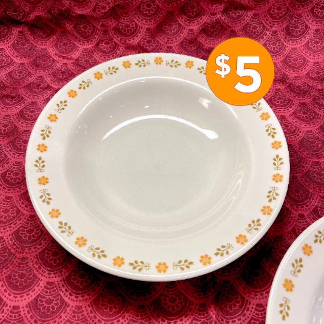 Vintage Pair of Shenango China Shallow 9 Restaurant Bowls Pattern ...