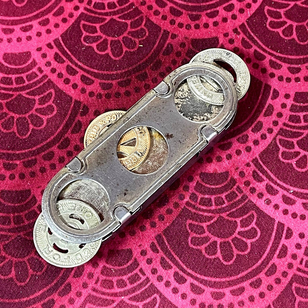 Vintage Subway, Trolley, Bus Train Token Holder Dispenser With Tokens ...