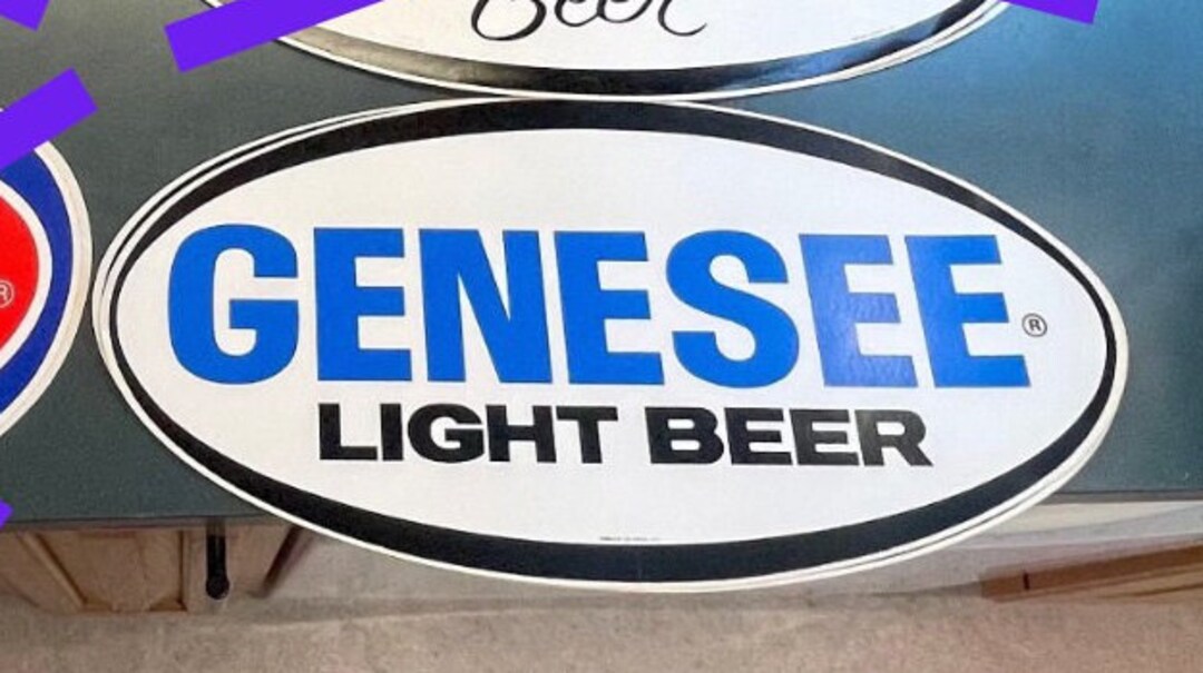 Vintage Large Genesee Light Beer Racing Sponsorship Decals / Stickers ...
